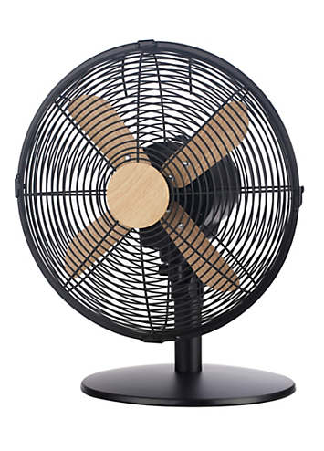 Russell Hobbs RHMDF1201WDB 12 Inch Black Scandi Style Desk Fan | Kaleidoscope