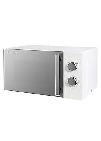 Russell Hobbs RHMM715 White 17L Honeycomb Manual Microwave | Kaleidoscope
