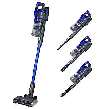 Russell Hobbs Turbo Charge Cordless Stick Vacuum RHHS5101 - Grey & Blue ...