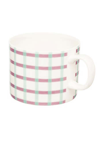 SIIP Gingham Short Mug Purple | Kaleidoscope
