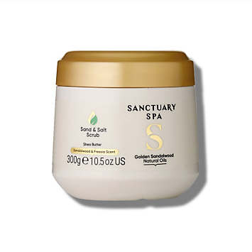 Sanctuary Spa Golden Sandalwood Sand & Salt Scrub | Kaleidoscope