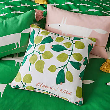 Scion Mr Fox Blooming Wild Cushion | Kaleidoscope