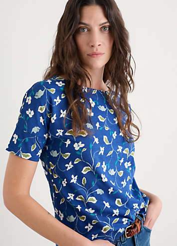 Seasalt Cornwall Blue Bryher View T-Shirt | Kaleidoscope