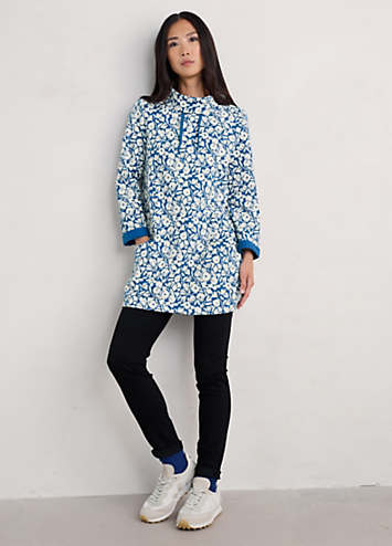 Seasalt Cornwall Blue Formative Brushed Back Jersey Tunic | Kaleidoscope