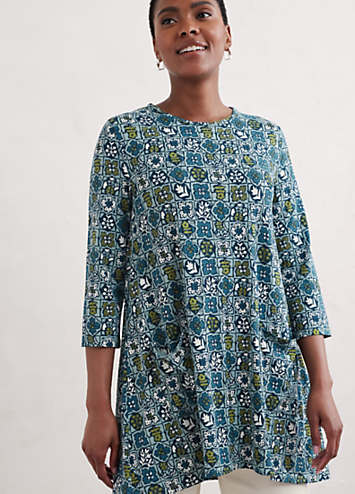 Seasalt Cornwall Blue Killiow Long Tunic | Kaleidoscope