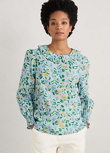 Seasalt Cornwall Blue Last Leaf Top | Kaleidoscope