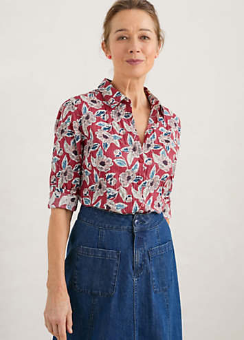 Seasalt Cornwall Larissa Organic Cotton Shirt - Pink | Kaleidoscope