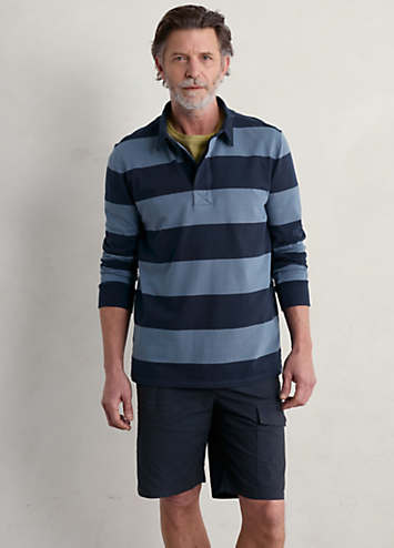 Seasalt Cornwall Men’s Herdsman Organic Cotton Rugby Top | Kaleidoscope