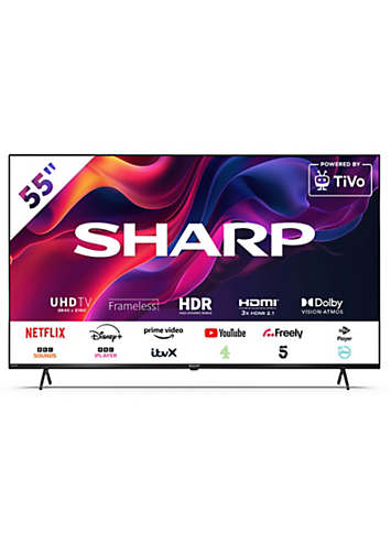 Sharp 55GK4245K 55 Inch 4K Ultra HD Smart TV with TiVo | Kaleidoscope