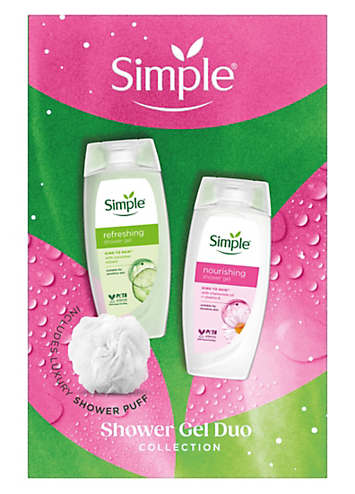 Simple Simple Shower Gel Duo Gift Set | Kaleidoscope