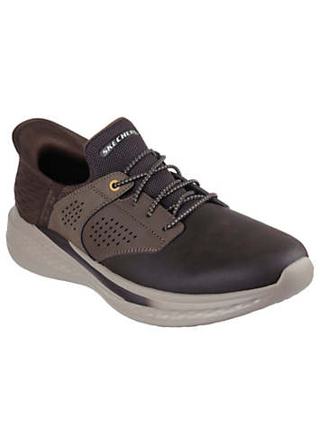 Skechers Slade Macklin Slip-Ins Chocolate Trainers | Kaleidoscope