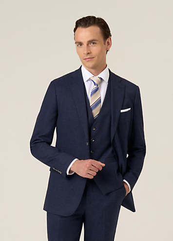 Skopes Boyd Navy Tailored Fit Suit Jacket | Kaleidoscope