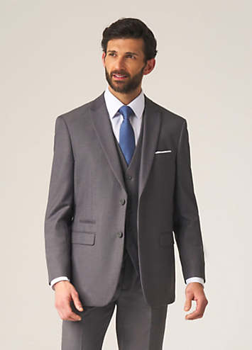 Skopes Madrid Grey Tailored Fit Suit Jacket | Kaleidoscope