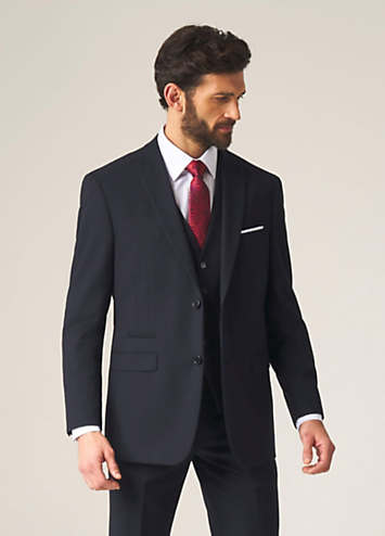Skopes Madrid Navy Tailored Fit Suit Jacket | Kaleidoscope