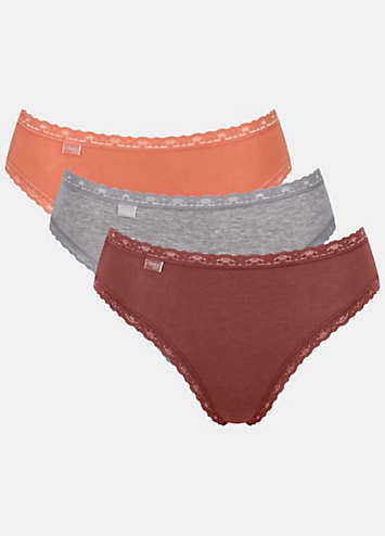 Sloggi Pack of 3 24/7 Weekend Tai Briefs | Kaleidoscope