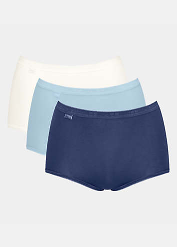 Sloggi Pack of 3 Basic Maxi Briefs | Kaleidoscope