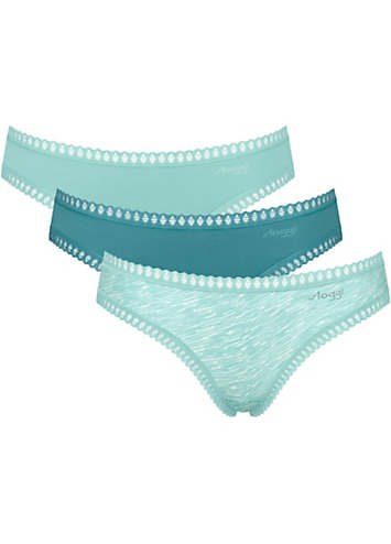 Sloggi Pack of 3 Bikini Briefs | Kaleidoscope