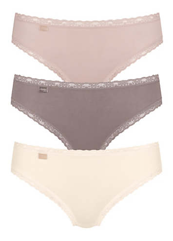 Sloggi Pack of 3 Neutral Tai Briefs | Kaleidoscope