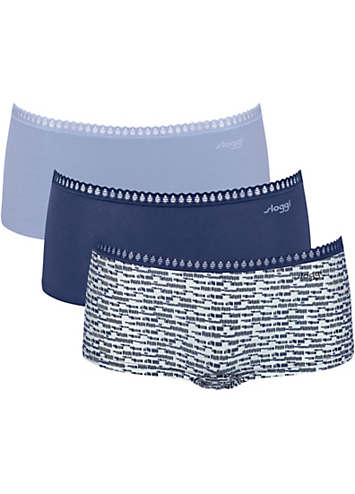 Sloggi Pack of 3 Shorts Briefs | Kaleidoscope