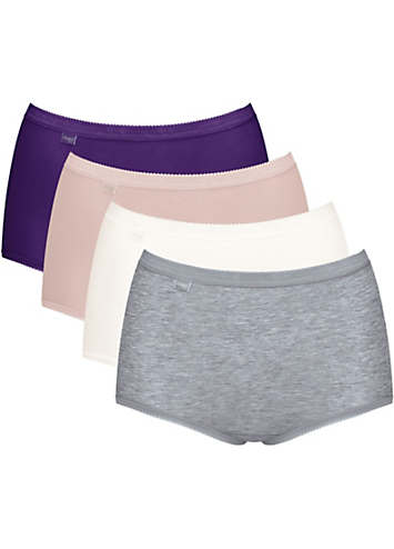 Sloggi Pack of 4 Maxi Briefs | Kaleidoscope