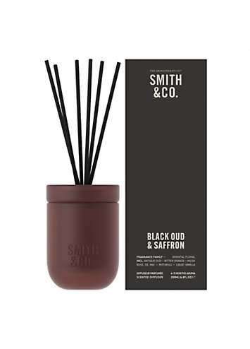 Smith & Co 200ml Diffuser - Black Oud & Saffron | Kaleidoscope
