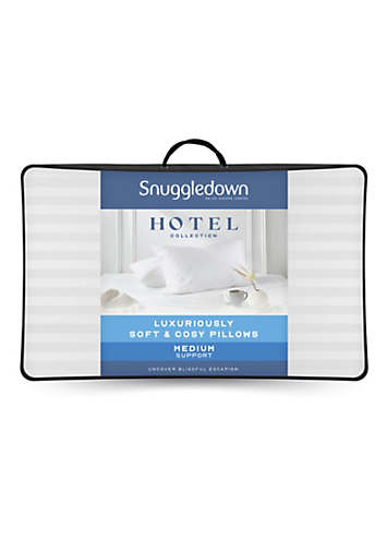 Snuggledown Hotel Collection Luxuriously Soft & Cosy Medium Support x2 ...