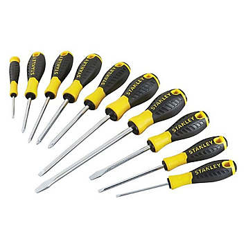 Stanley 10 Piece Mixed Screwdriver Set | Kaleidoscope