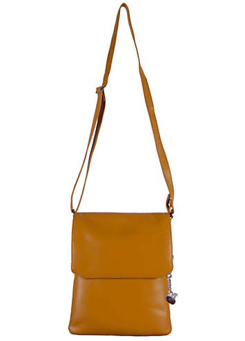 Storm London Alessia Leather Cross-Body Bag - Mustard | Kaleidoscope