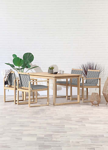 Suntime Monaco Table & 4 Chair Dining Set | Kaleidoscope