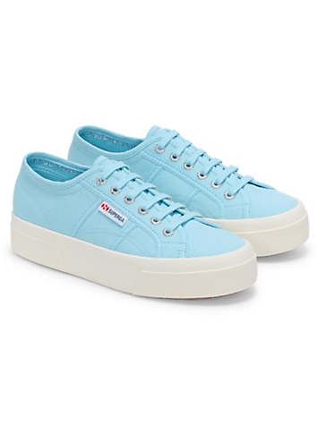 Superga 2740 Blue Platform Trainers | Kaleidoscope