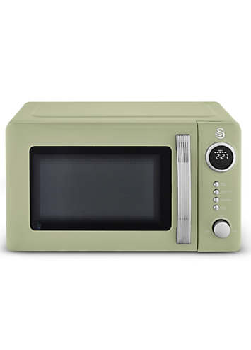 Swan Retro 20L Digital Microwave - Green | Kaleidoscope