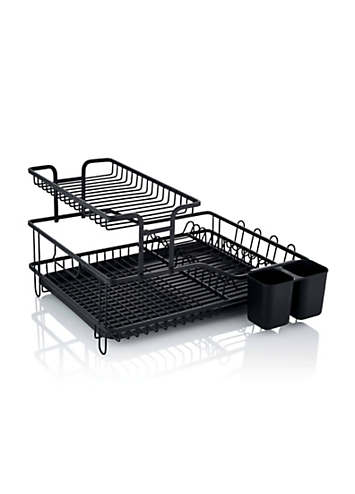 Swan Stealth 15 Plate Dish Rack with Removable Cutlery Holder ...
