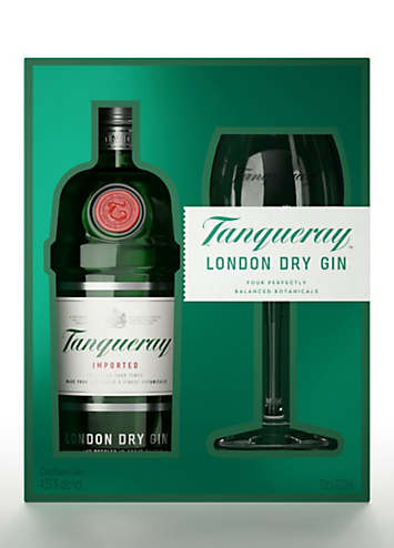 Tanqueray London Dry Gin 70cl & Glass Gift Set | Kaleidoscope