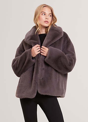Ted Baker Fiela Fur Coat | Kaleidoscope