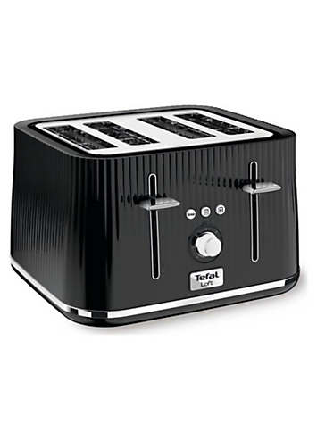 Tefal Loft 4 Slice Toaster - Black | Kaleidoscope