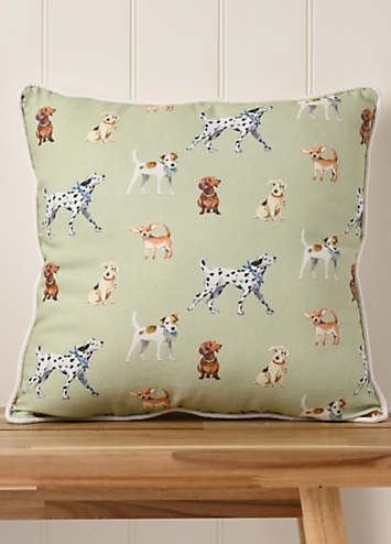 The Wildlife by Ling Designs Dog Pattern 50x50cm Cushion | Kaleidoscope