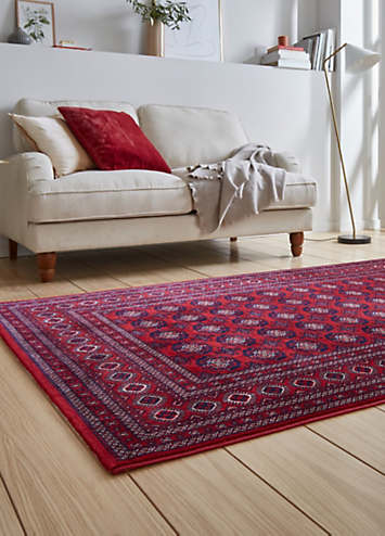 Think Rugs Dubai Multi Border Rug | Kaleidoscope