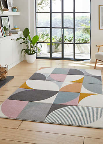 Think Rugs Matrix Shapes Rug | Kaleidoscope