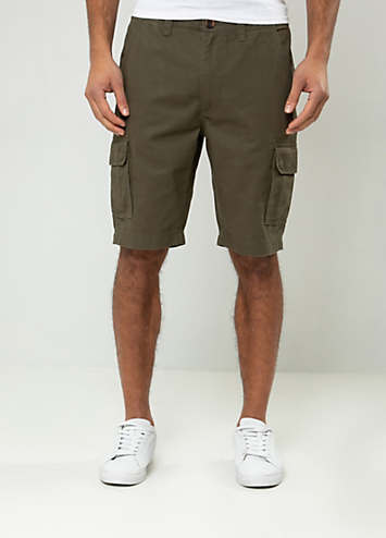 Threadbare Mens Shorts Bute Cargo - Khaki | Kaleidoscope