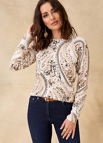 Together Paisley Printed Jumper | Kaleidoscope