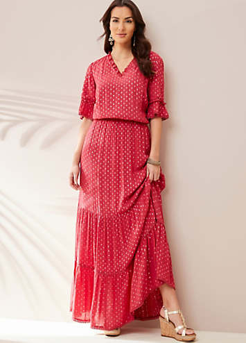 Together Raspberry Maxi Dress | Kaleidoscope