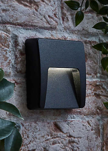 ValueLights Sam Square IP65 Integrated LED Outdoor Wall Light ...