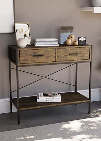 Vida Designs Brooklyn 2 Drawer Console Table | Kaleidoscope