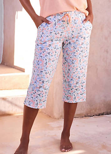 Vivance Floral Cropped Pyjama Bottoms | Kaleidoscope
