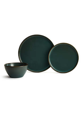 Waterside 12 Piece Reactive Glaze Dinner Set | Kaleidoscope
