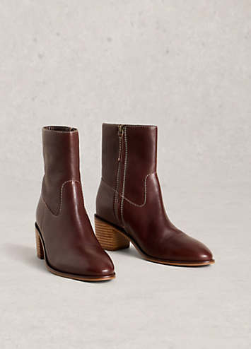 White Stuff Izzy Block Heel Ankle Boots | Kaleidoscope