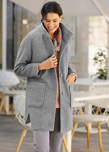 Witt Buttoned Pocket Side Slit Coat | Kaleidoscope