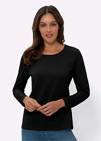 Witt Cotton Round Neck Top | Kaleidoscope