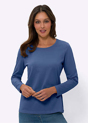 Witt Cotton Round Neck Top | Kaleidoscope