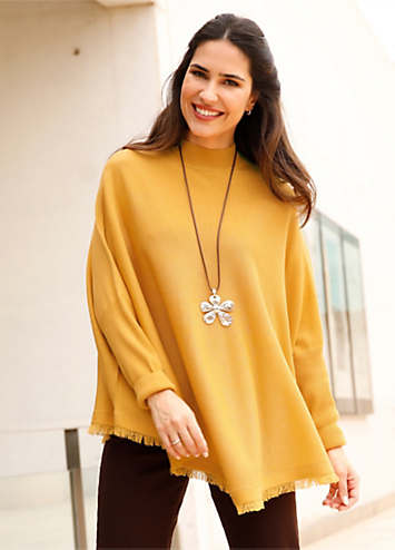 Witt Oversized Fringe Detail Jumper | Kaleidoscope